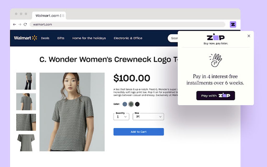 Zip previously Quadpay: Buy now, pay later for Google Chrome ...