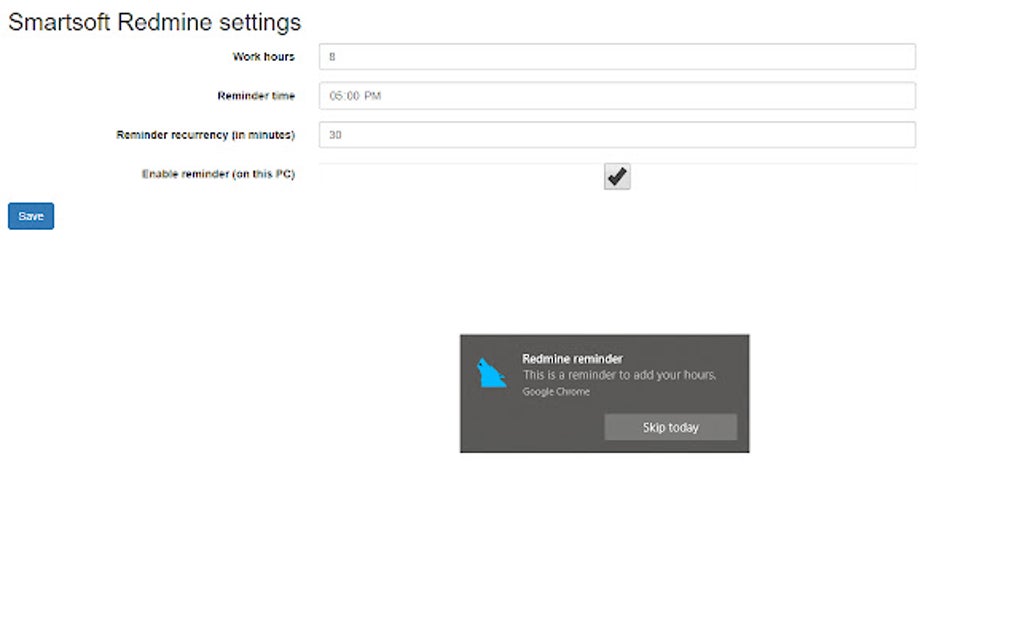smartsoft redmine for Google Chrome - Extension Download
