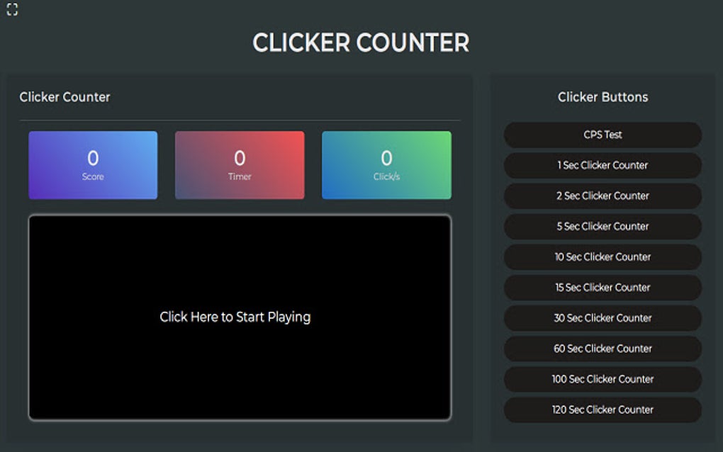 Clicker Counter for Google Chrome - Extension Download