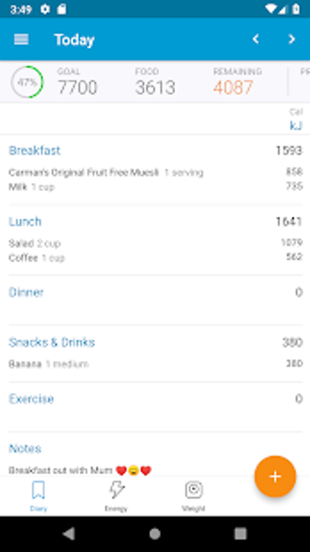 Australian Calorie Counter Easy Diet Diary Na Android Download