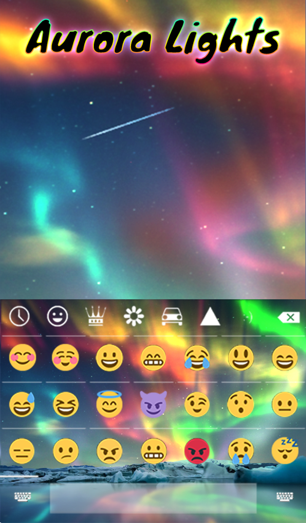 Aurora Light Animated Keyboard Live Wallpaper para Android - Descargar