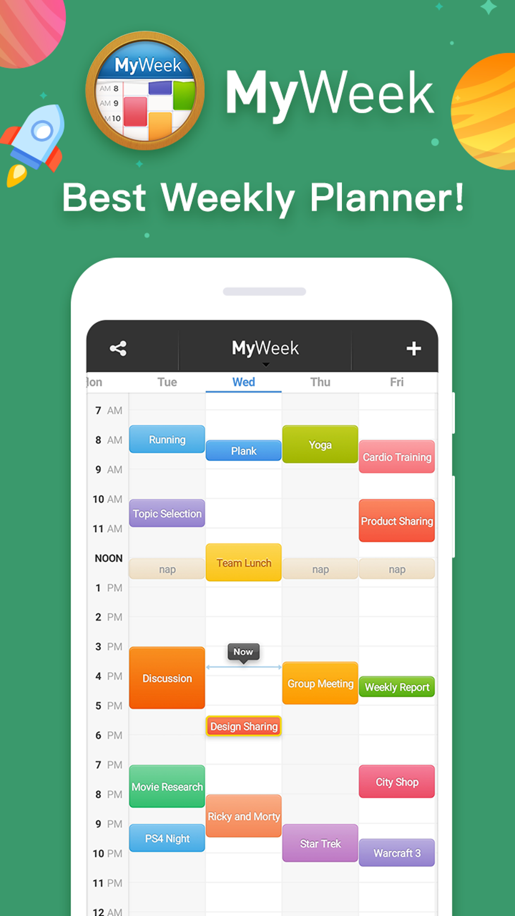 MyWeek - Weekly Schedule Plann APK für Android - Download