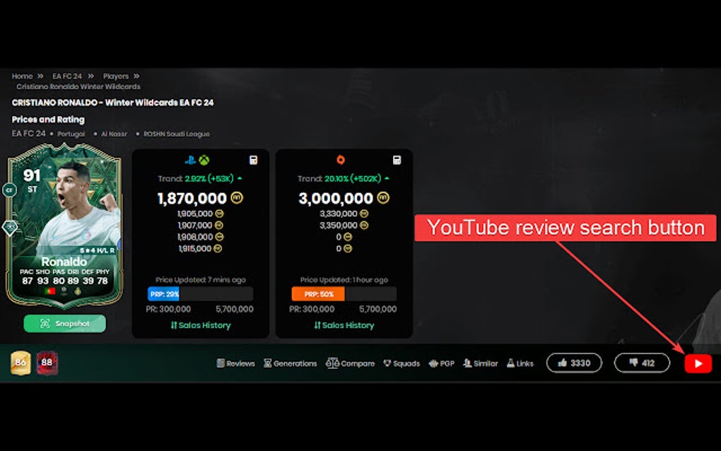 Futbin Plus for Google Chrome - Extension Download