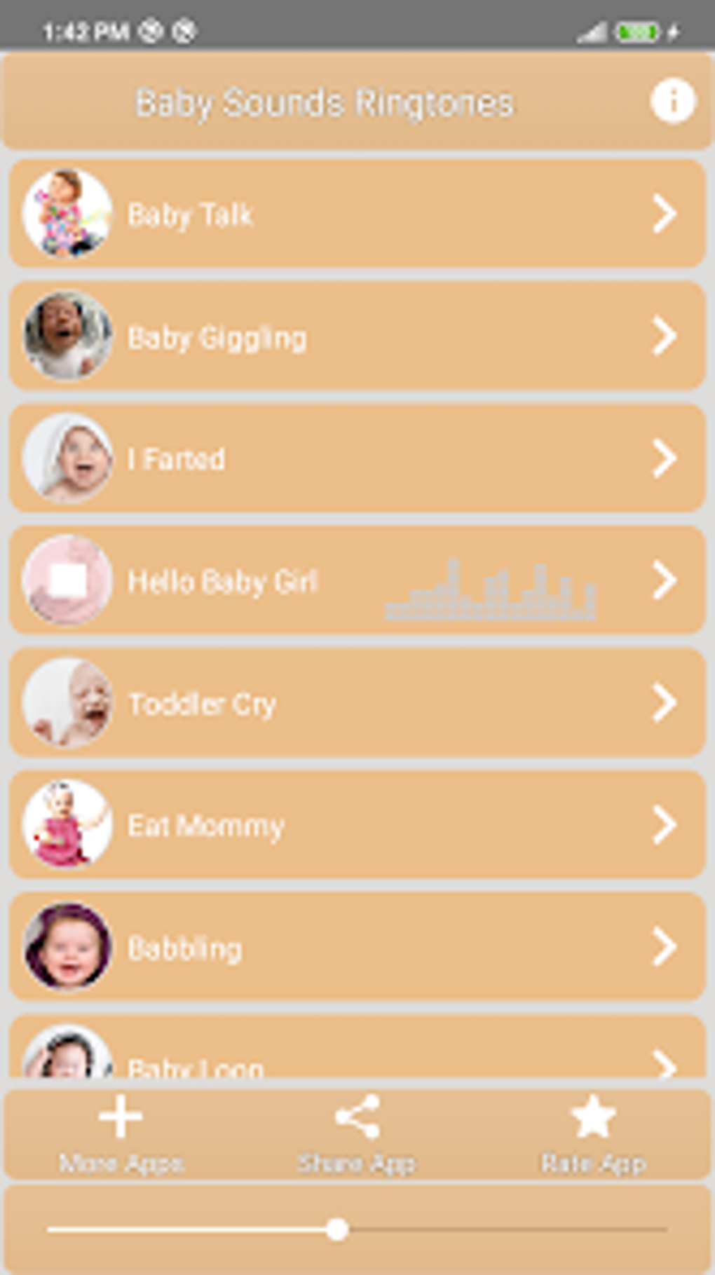 Baby Sounds Ringtones para Android - Descargar