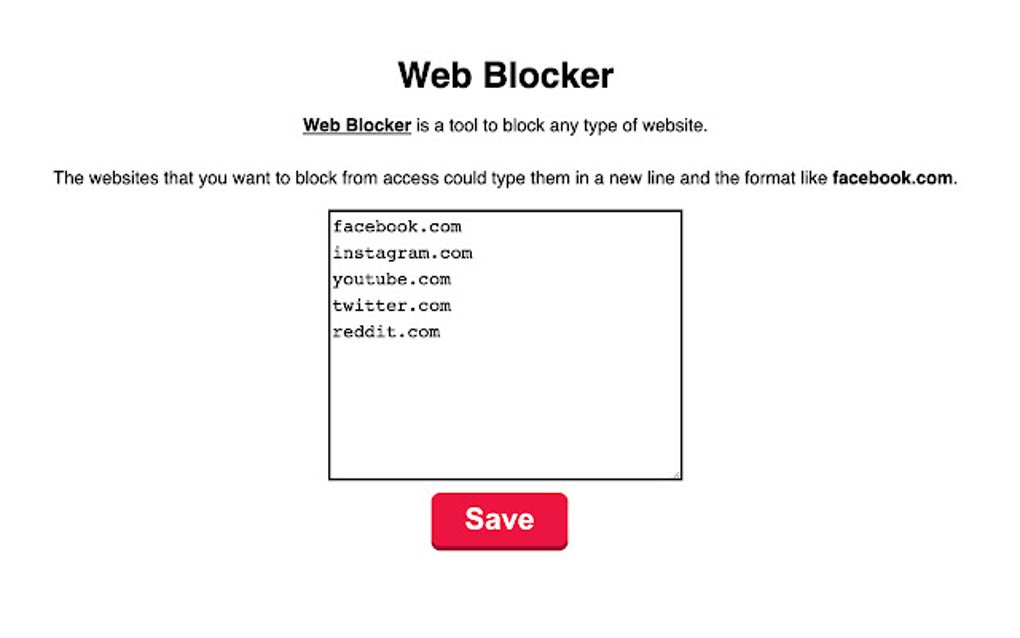 Web Blocker for Google Chrome - Extension Download Web Blocker for Google Chrome - Extension Download