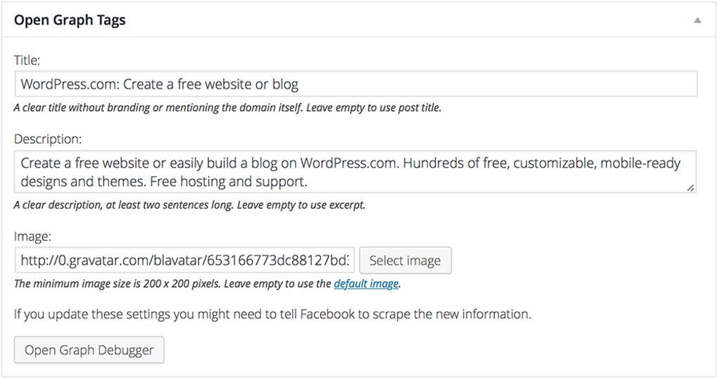 Open Graph Tags para WordPress - Descargar