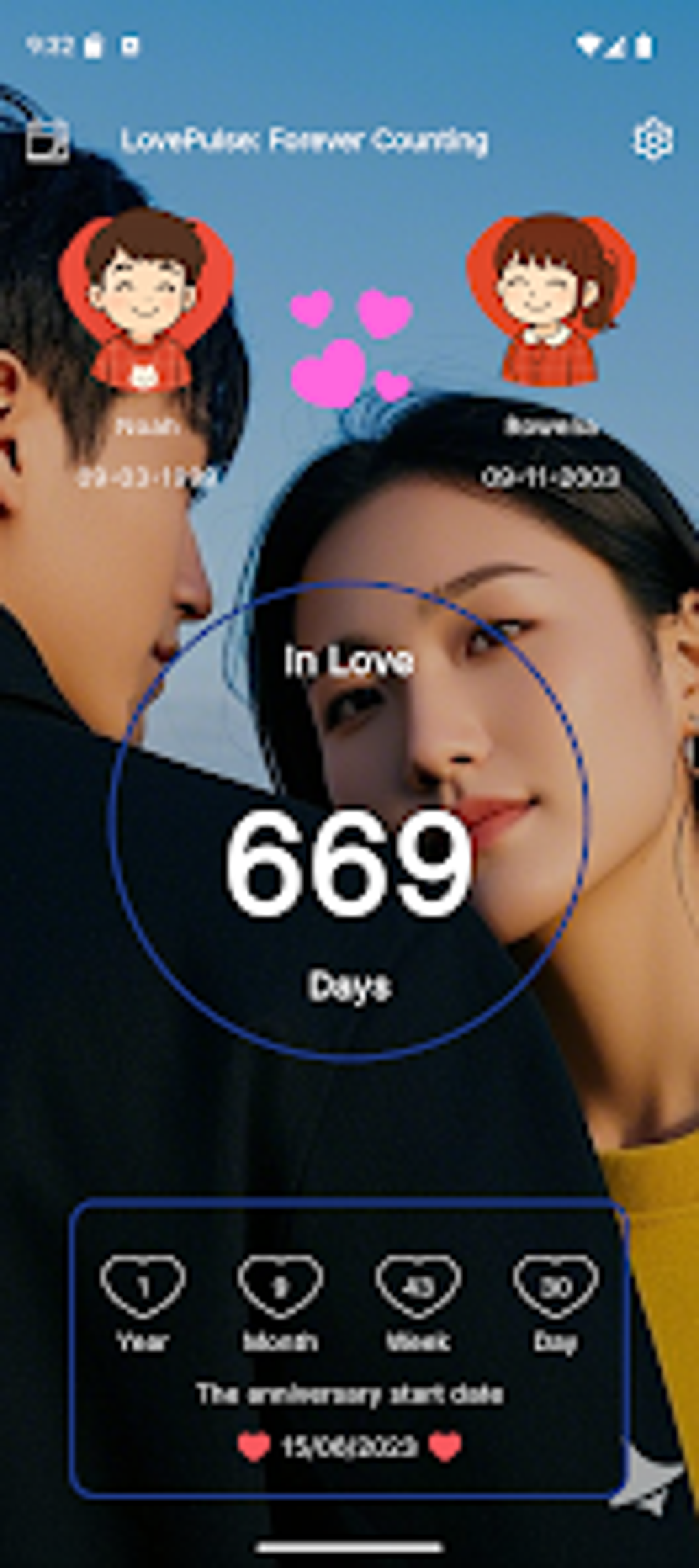 LovePulse: Forever Counting pour Android - Télécharger