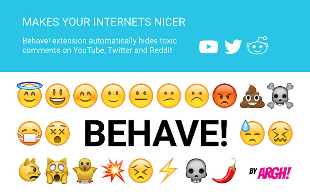 Behave! — Offensive Comments Blocker for Google Chrome - Extension Download