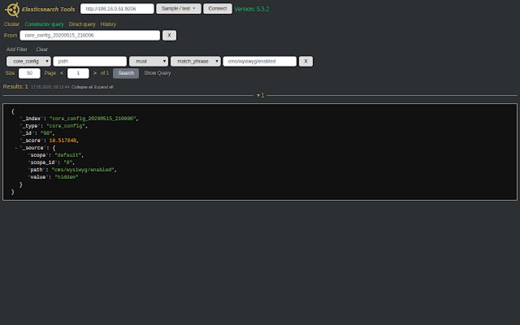 Elasticsearch Tools for Google Chrome - Extension Download