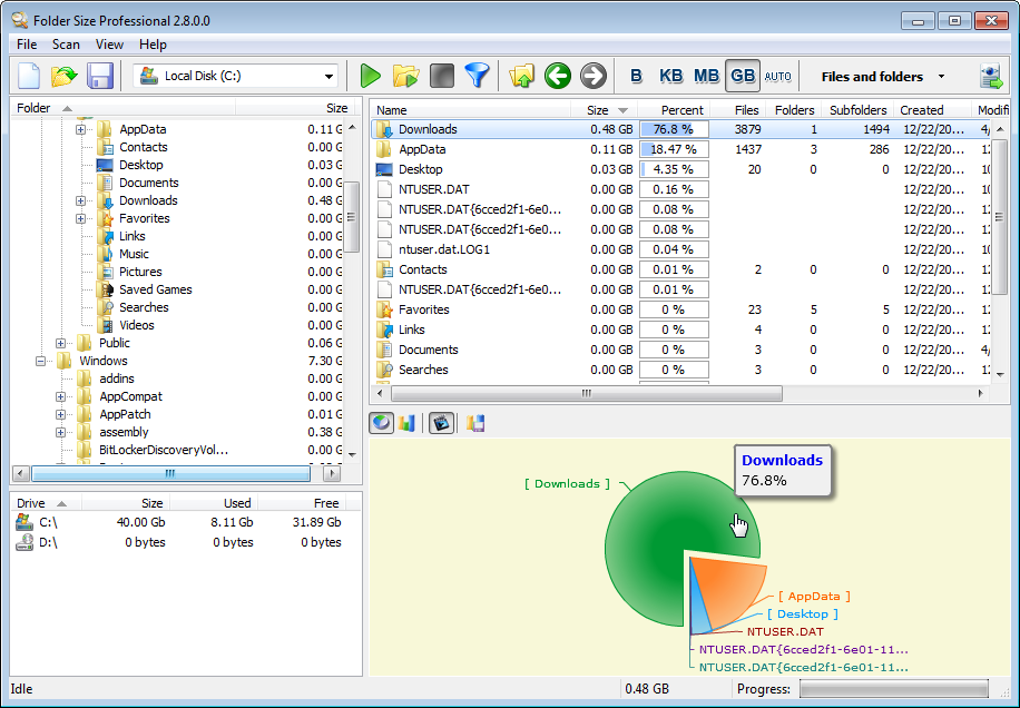 Folder Size App Dallasdads