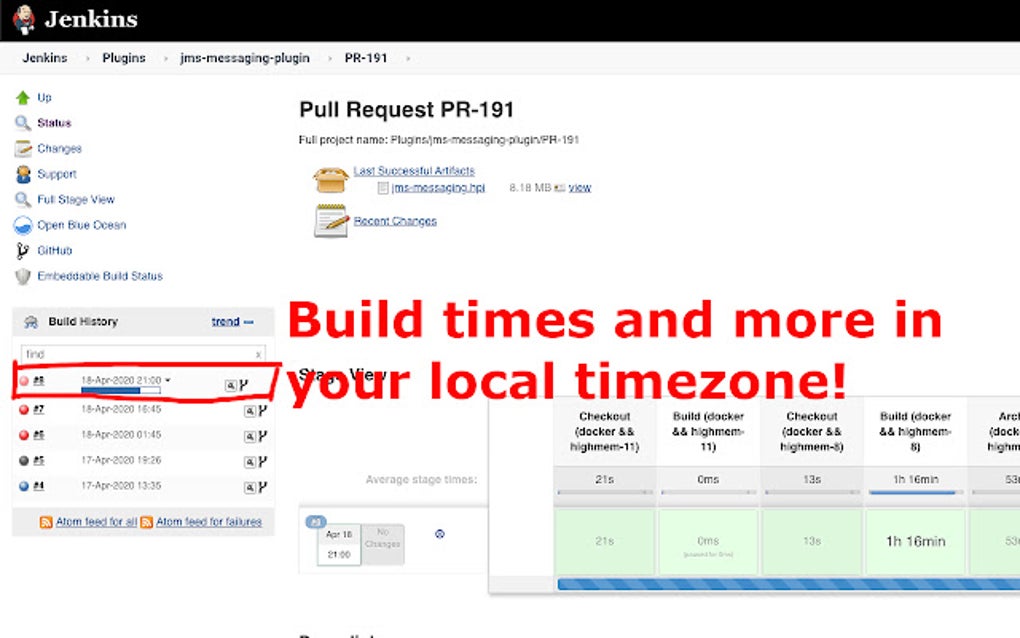 Jenkins Local Timezone para Google Chrome - Extensión Descargar