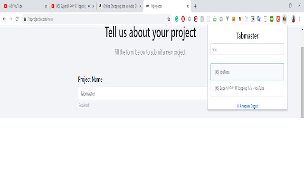 Tabmaster para Google Chrome - Extensión Descargar