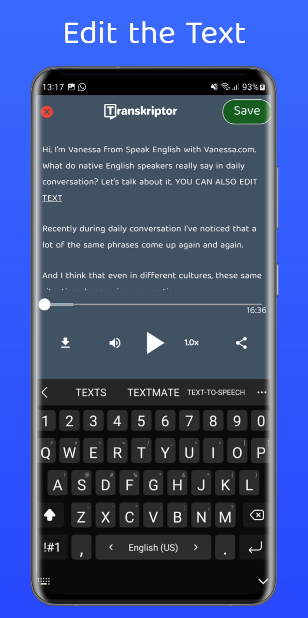 Transcribe Speech to Text para Android - Descargar