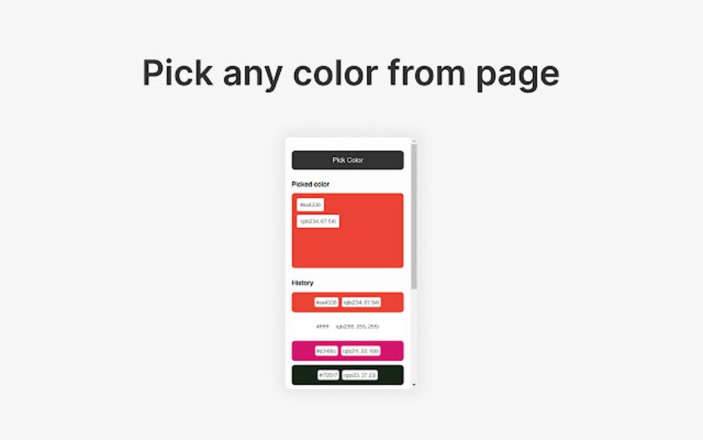 Color Picker para Google Chrome - Extensión Descargar