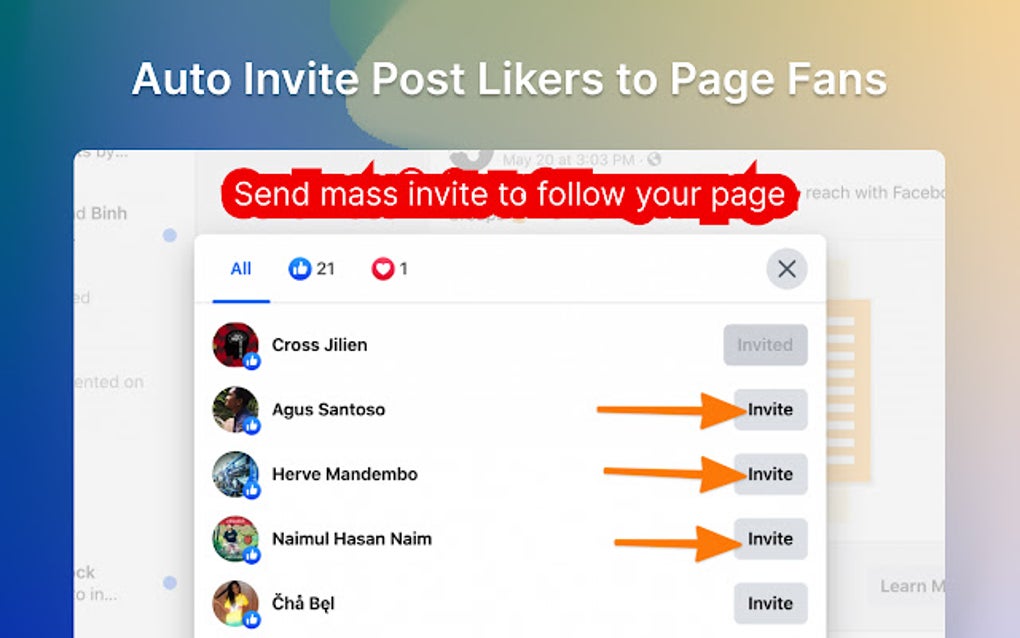 Auto Invite Post Likers for Facebook™ for Google Chrome - Extension ...