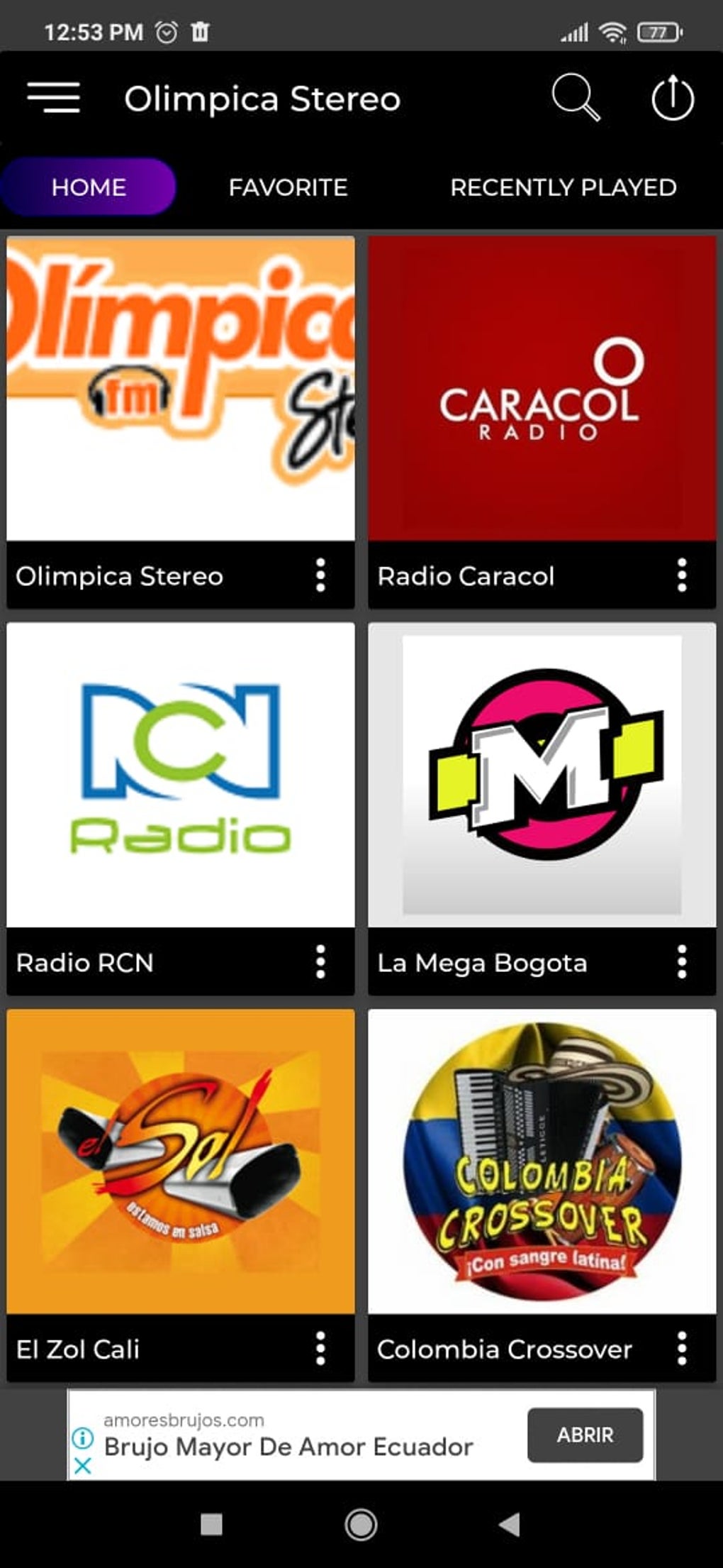 Olímpica Stereo En Vivo para Android - Descargar