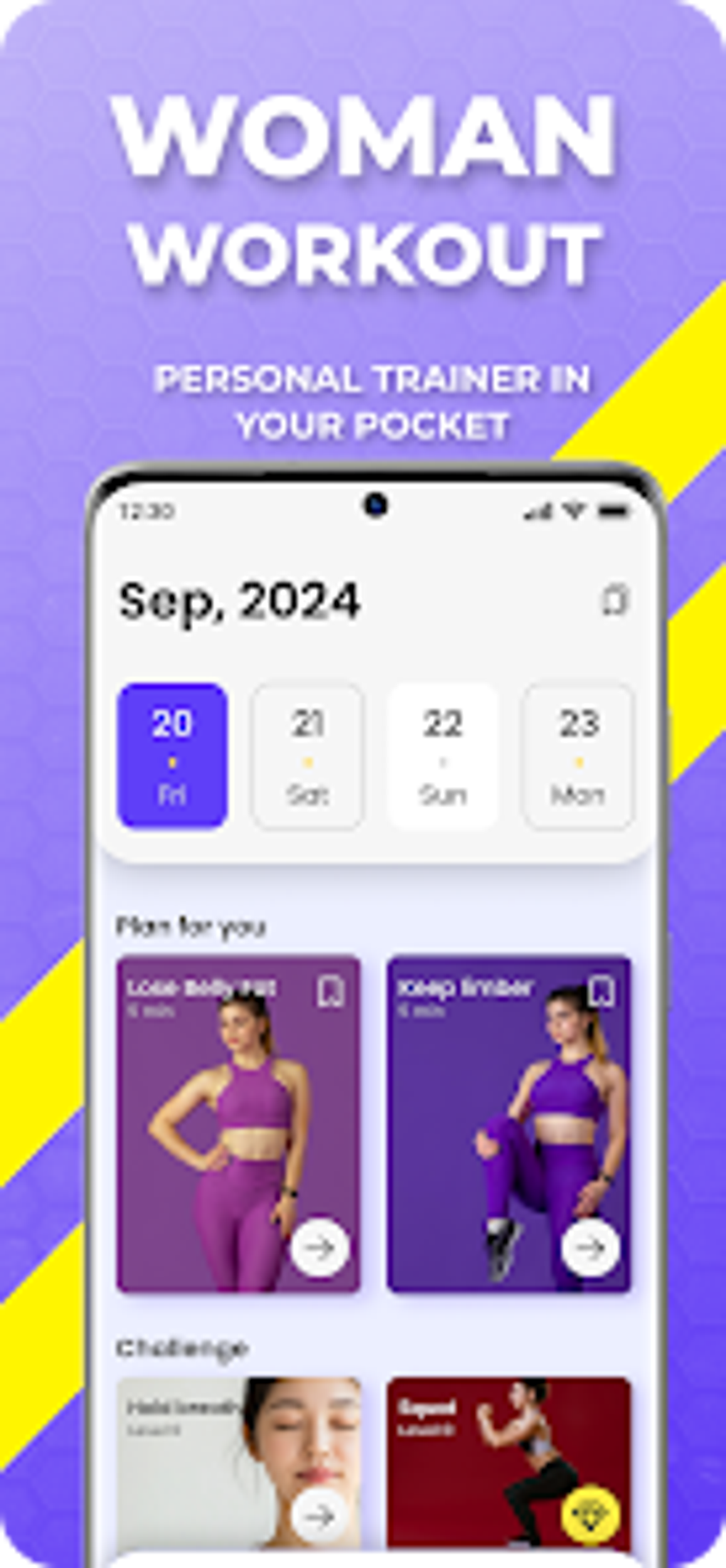 Fitness Women: Workout at Home สำหรับ Android - ดาวน์โหลด