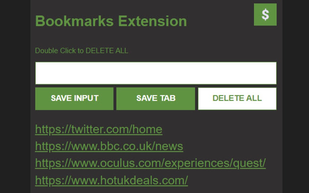 Bookmarks Extension for Google Chrome - Extension Download