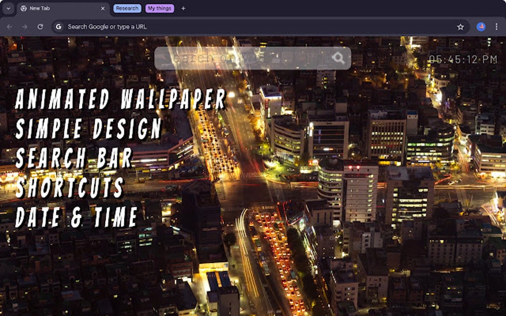 Seoul traffic cars live wallpaper Google Chrome 용 - 확장 프로그램 다운로드