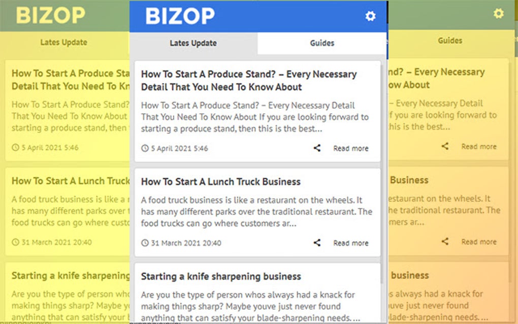 Bizop - Latest Blogs Update Google Chrome 용 - 확장 프로그램 다운로드