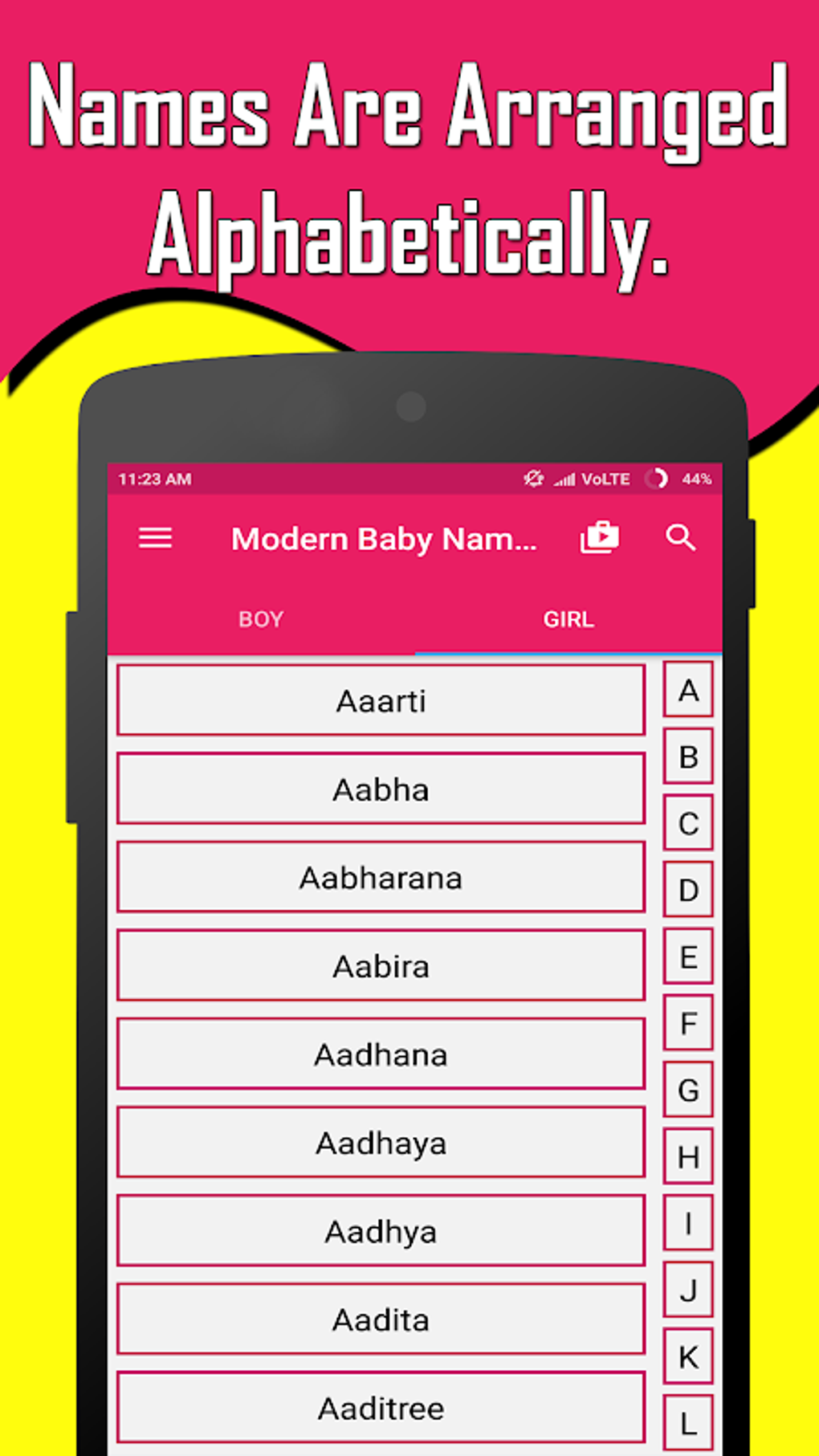 Modern Indian Baby Girl Boy Names APK For Android Download
