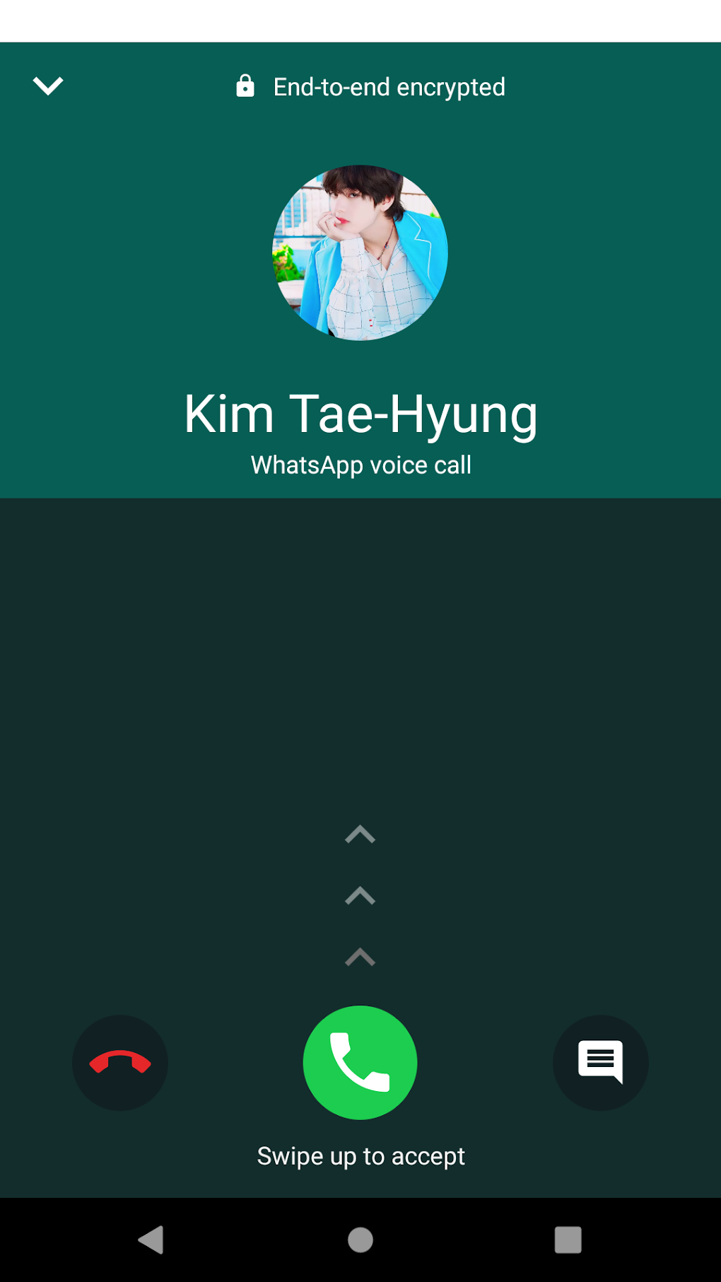 BTS V : Fake chat - fakecall para Android - Descargar
