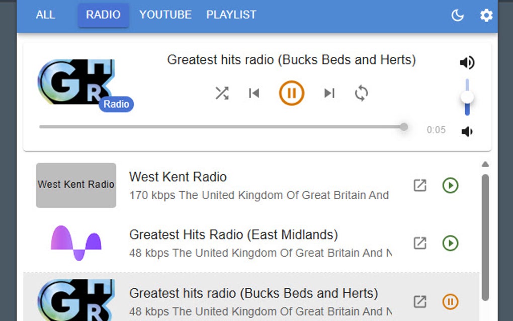 Radio & YouTube Media Player for Google Chrome - Extension Download