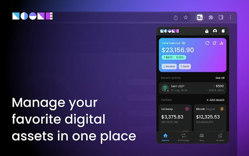 Noone Wallet Google Chrome 용 - 확장 프로그램 다운로드