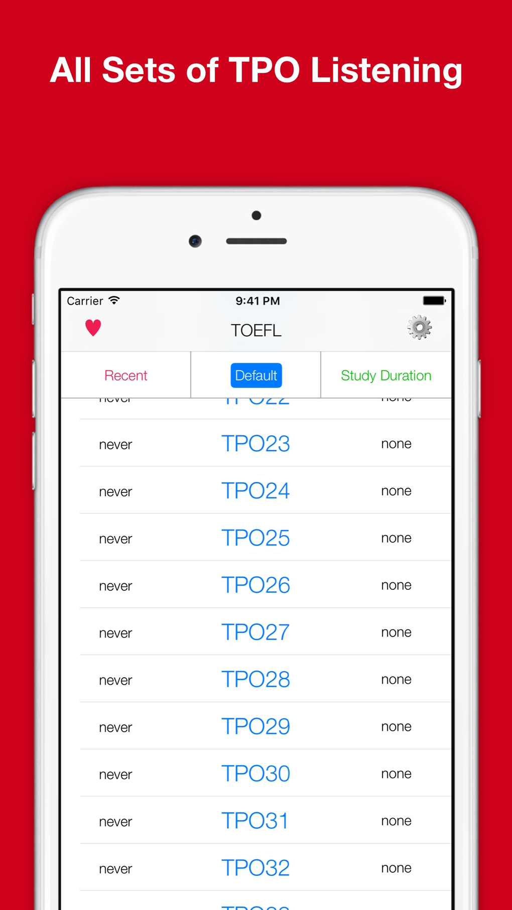 TPO Listening for TOEFL Plan for iPhone - Download