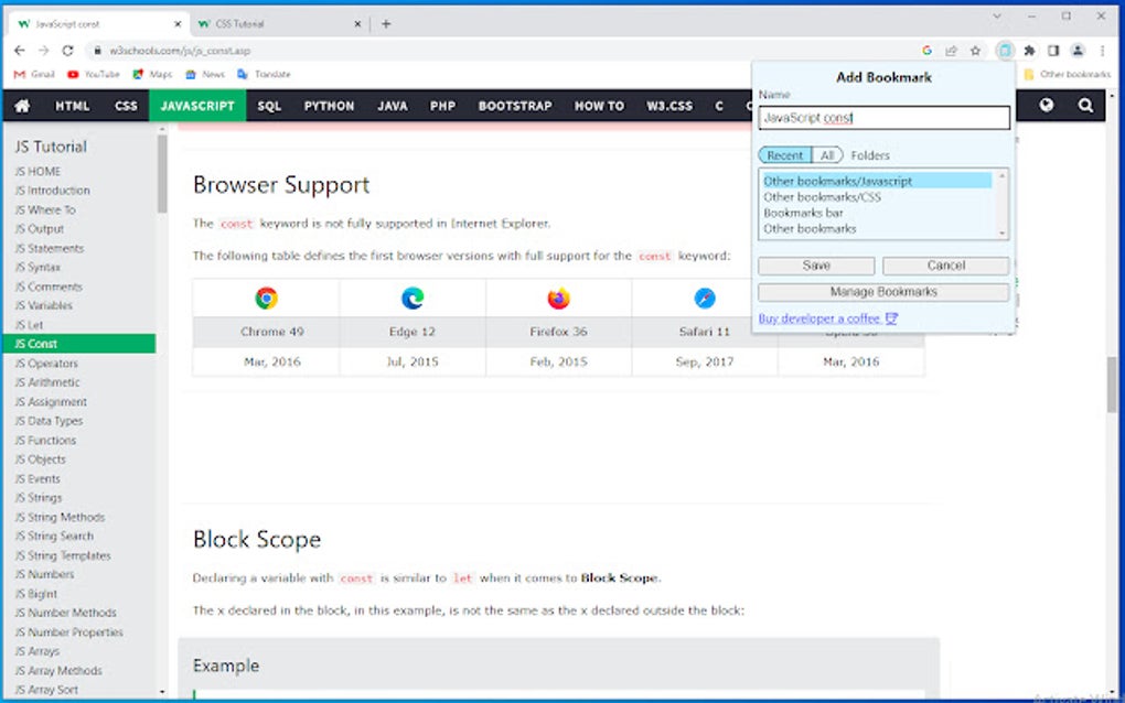Bookmarks Manager per Google Chrome - Estensione Download