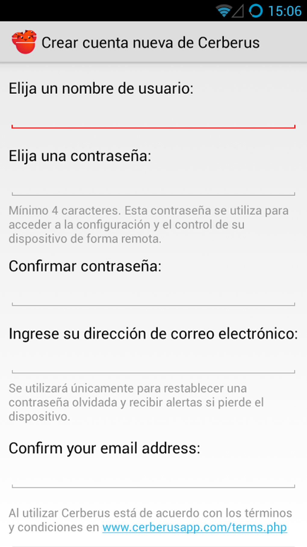 Cerberus para Android - Descargar