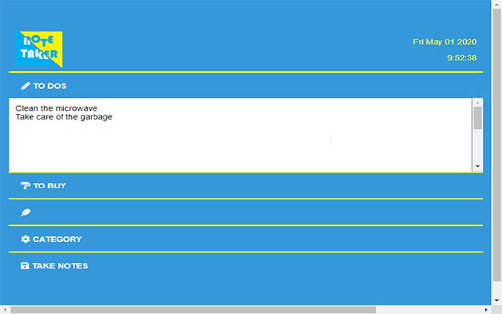 NoteTaker Google Chrome 용 - 확장 프로그램 다운로드