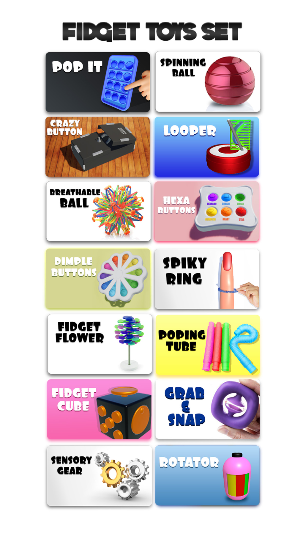 Sensory Fidget Toys No Anxiety for iPhone - Download