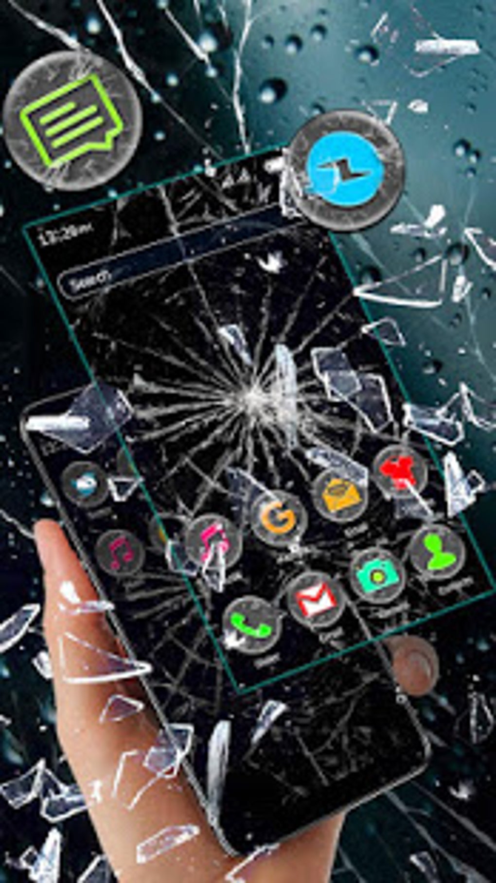 Broken Glass Hd Theme Live Wallpaper APK for Android - Download