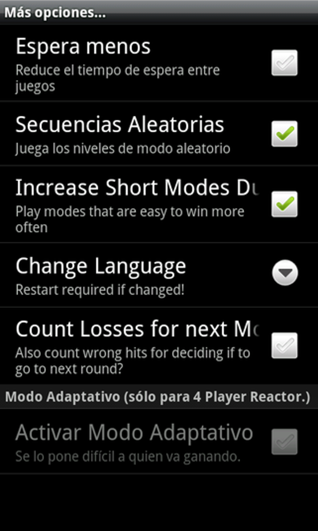 4 Players Reactor para Android - Descargar