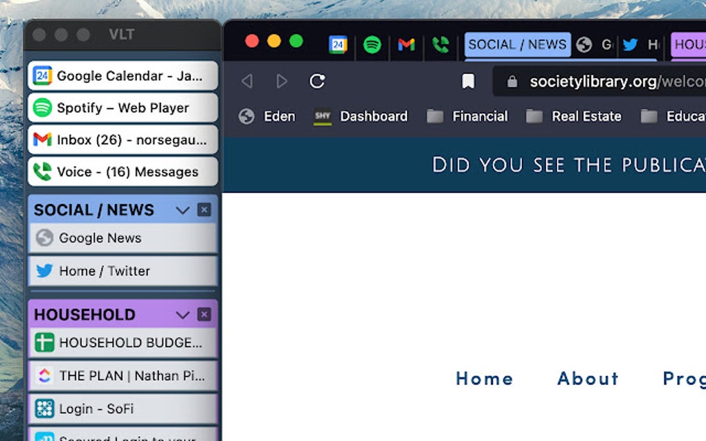 Vertically Listed Tabs para Google Chrome - Extensión Descargar