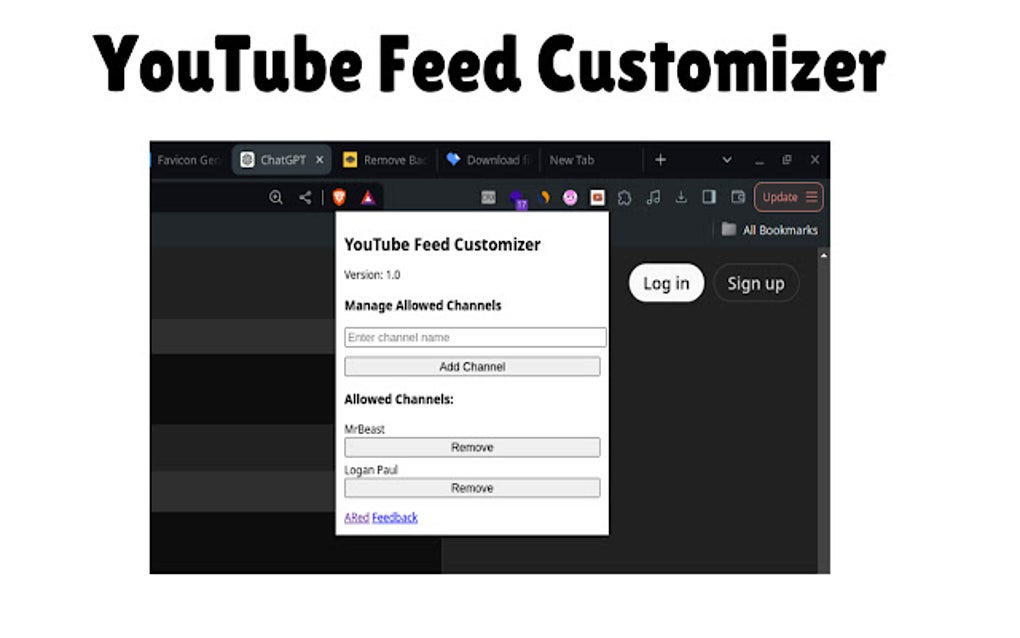 YouTube Feed Customizer สำหรับ Google Chrome - ส่วนขยาย ดาวน์โหลด