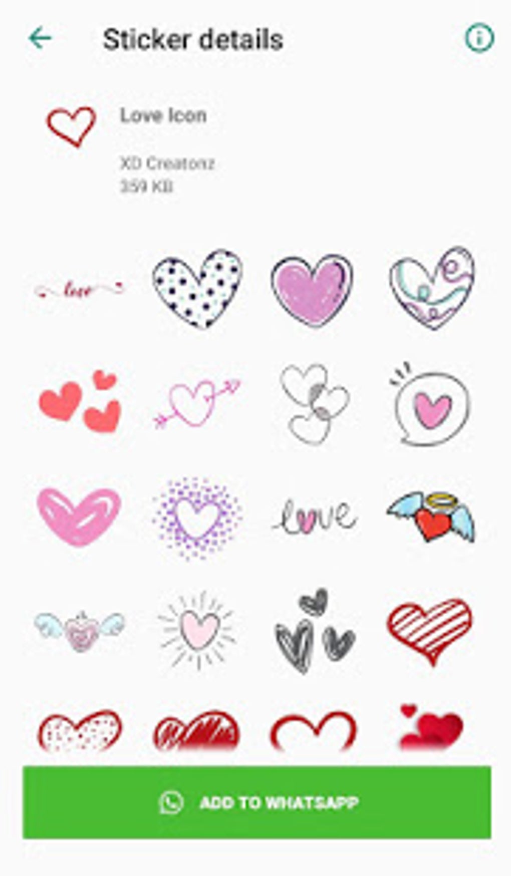 Animated Love Stickers - WAStickerApps APK para Android - Descargar