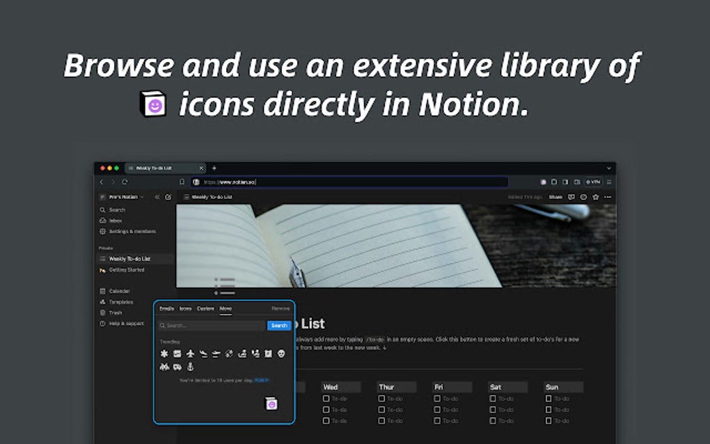 Notionicon for Google Chrome - Extension Download