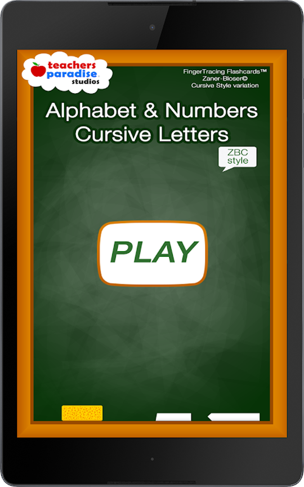 Alphabet Numbers Cursive Handwriting ZBC APK Android 