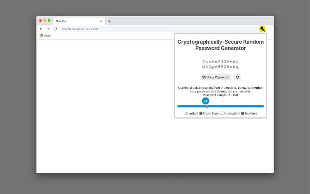 Password Generator para Google Chrome - Extensión Descargar