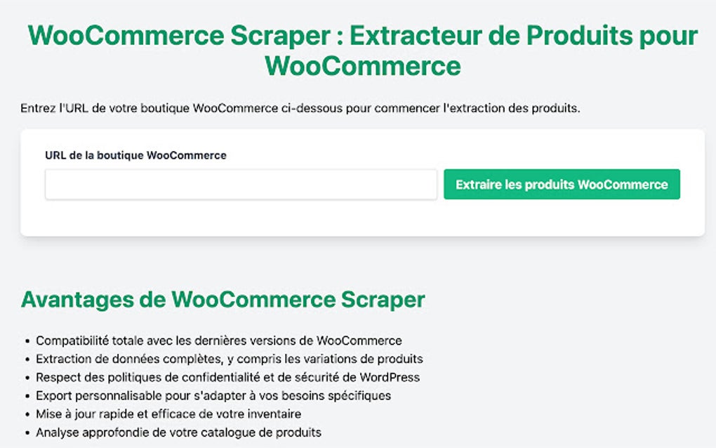 WooCommerce Scraper สำหรับ Google Chrome - ส่วนขยาย ดาวน์โหลด