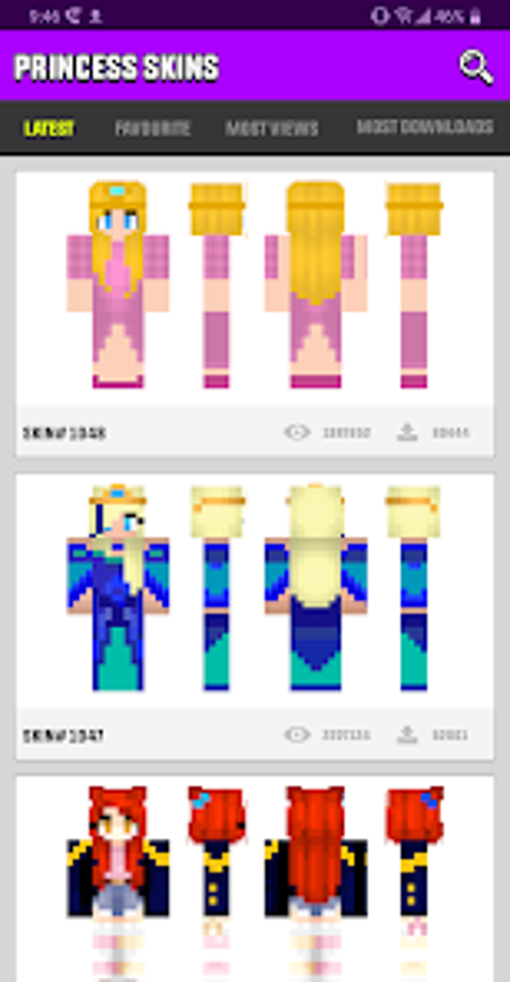 Cute Princess Skins para Android - Descargar