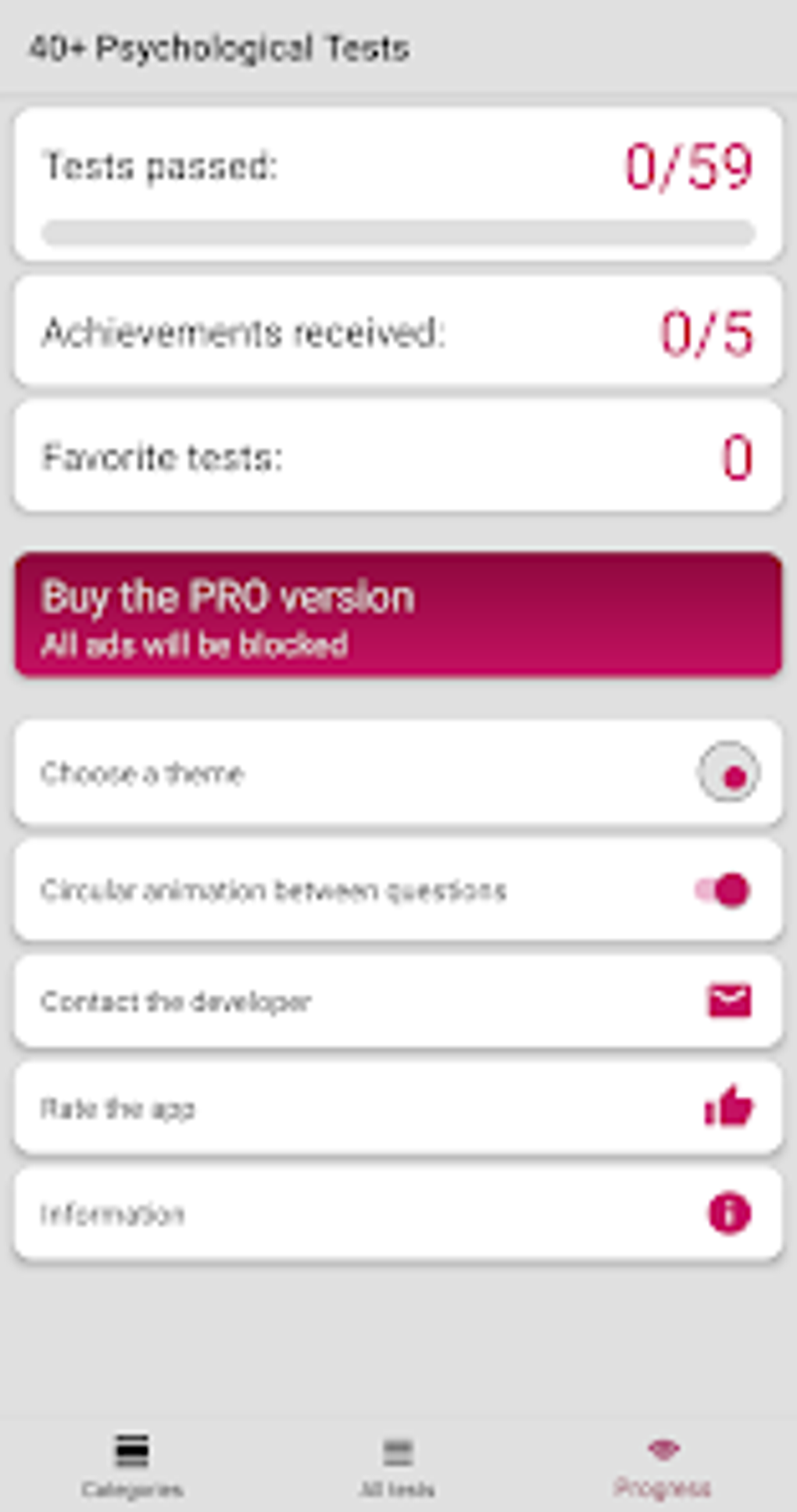 40 Psychological Tests for Android - Download