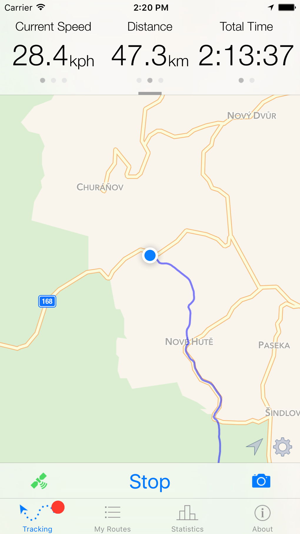 Routie GPS sports tracker para iPhone - Descargar