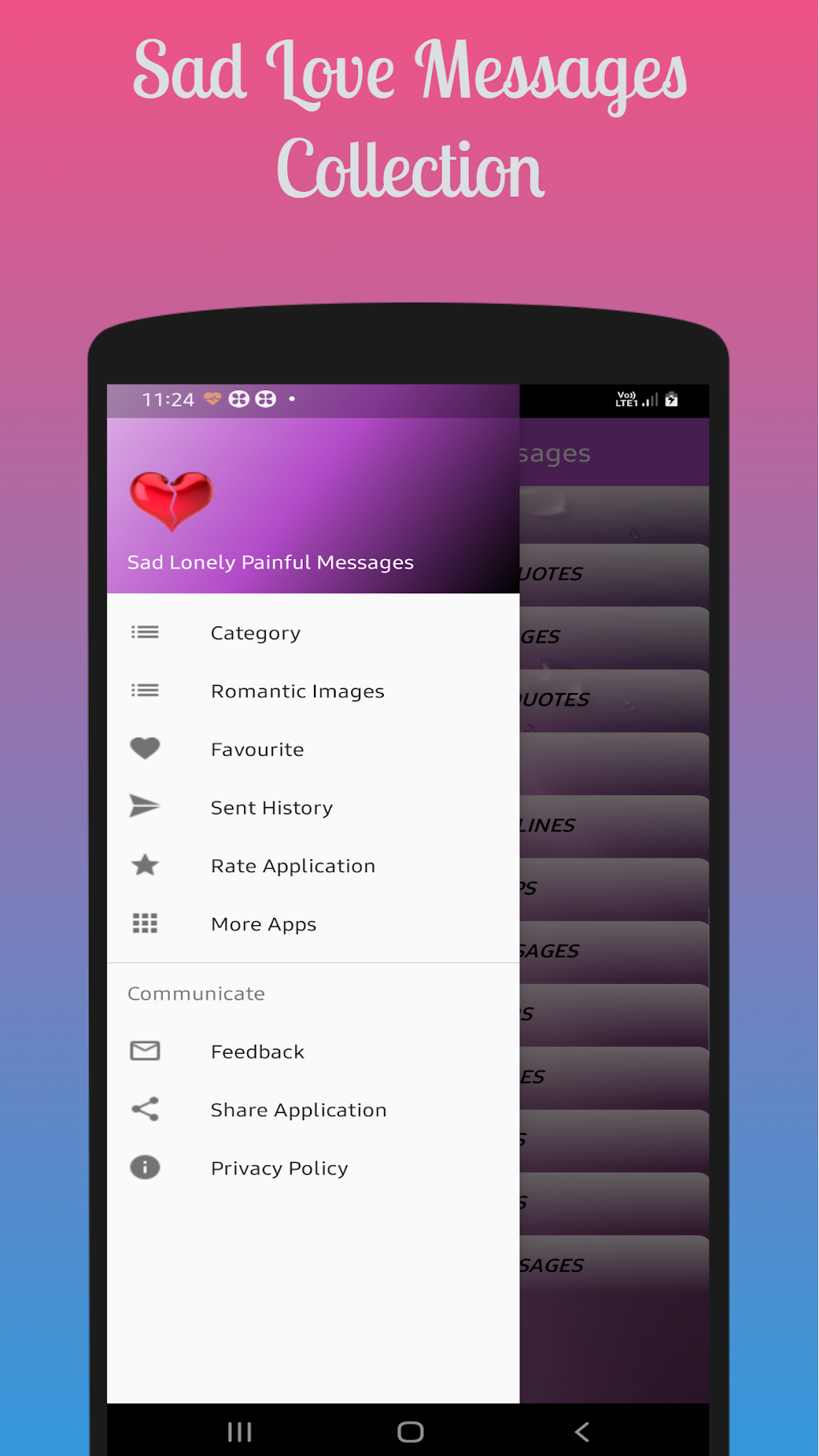 Android 용 Sad Lonely painful Love Quotes APK - 다운로드