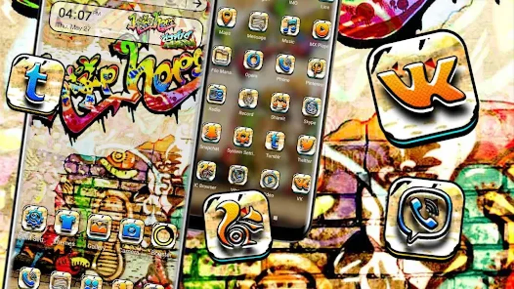 Android Için Graffiti Theme Launcher İndir