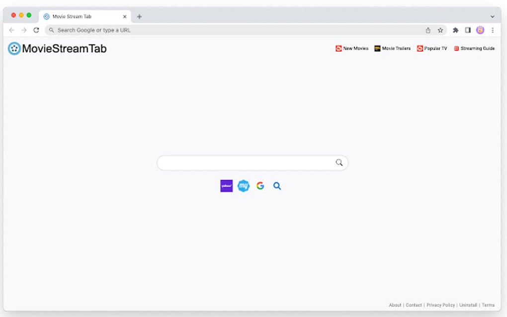 Movie Stream Tab for Google Chrome - Extension Download