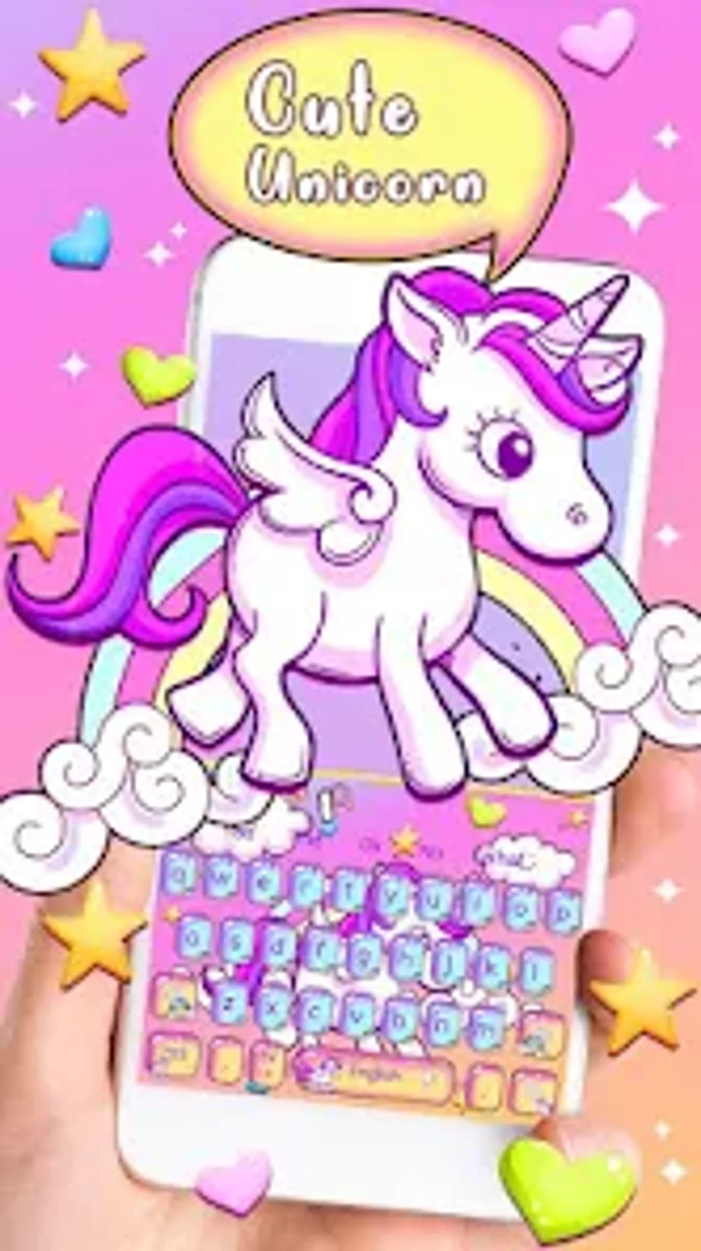 Unicorn Rainbow Keyboard for Android - Download