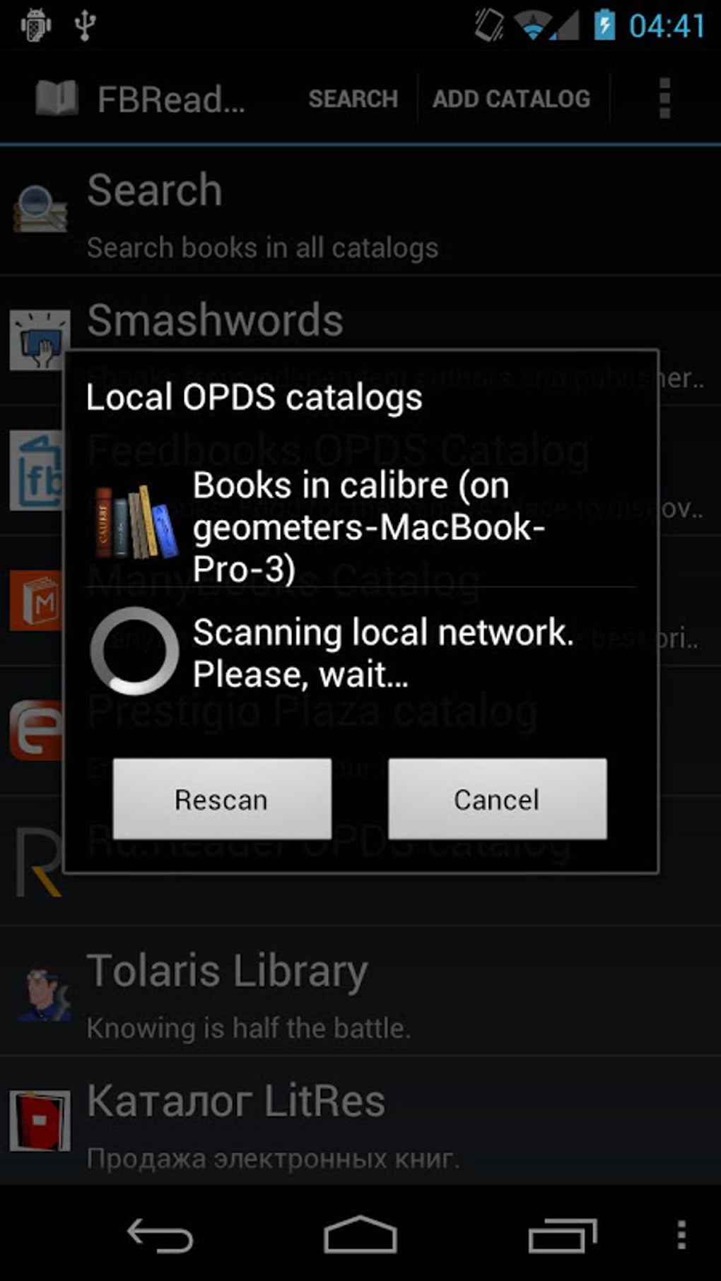FBReader: Calibre connection para Android - Descargar
